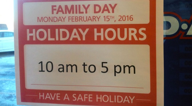 Open & closed in Stittsville for Family Day - Stittsville Central ...